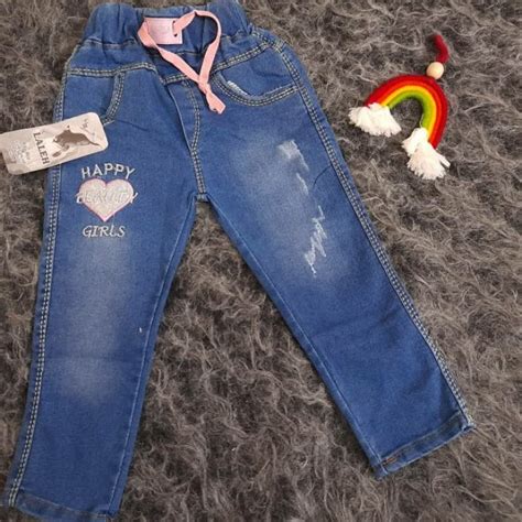 خرید و قیمت شلوار لی دخترانه قلبی💓💓💓💓موجود در 2سایز جنس عالی 🥰🥰🥰 از