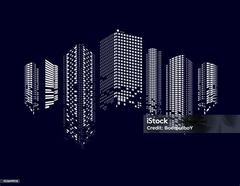 현대 스카이라인 도시 실루엣입니다 벡터 일러스트 레이 션 평면 디자인 0명에 대한 스톡 벡터 아트 및 기타 이미지 0명 개념 개념과 주제 Istock