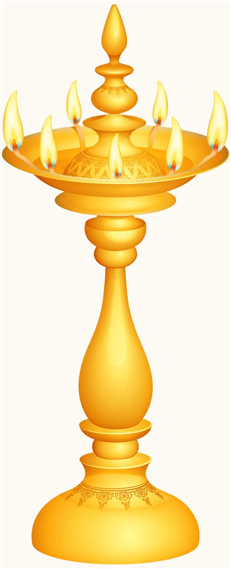 Download Traditional Kuthu Vilakku Lamp Illustration