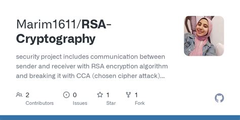 Github Marim1611rsa Cryptography Security Project Includes Communication Between Sender And