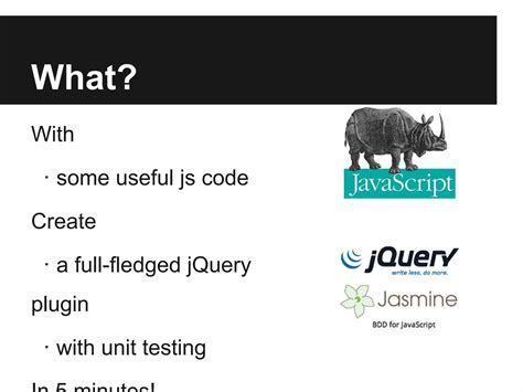 Jquery Plugin And Testing With Jasmine Pdf Web Design And Html Internet