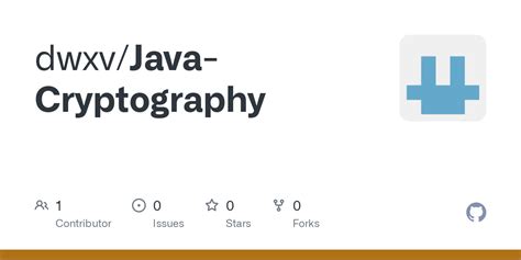 Github Dwxvjava Cryptography