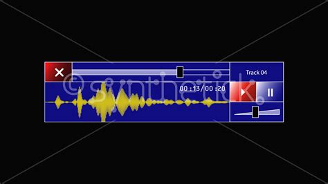Audio Player Interface 4 Stock Video By Synthetick