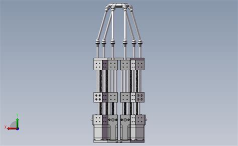 6自由度运动平台设计模型 Solidworks 2010 模型图纸下载 懒石网