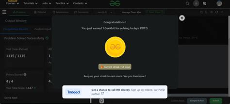 Mihir Raj ミヒル ラージ On Linkedin Geeksforgeeks Potd Codingchallenge Problemsolving