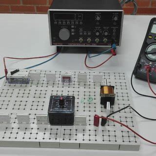 Experimental Assembly Of The RLC Circuit In Series Download Scientific Diagram