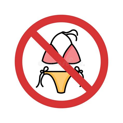 Stop Naked Isolated Vector Icon Which Can Easily Modify Or Edit Stock