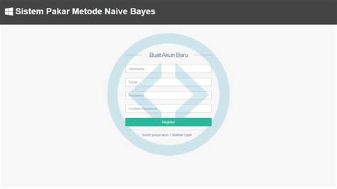 Source Code Aplikasi Sistem Pakar Metode Naive Bayes