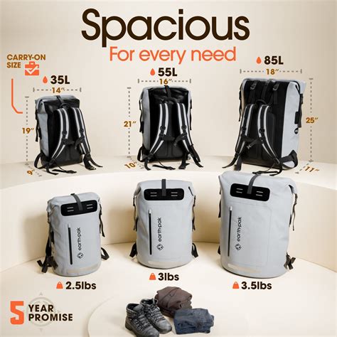 Earth Pak Summit 35l 55l 85l Dry Bag Backpack