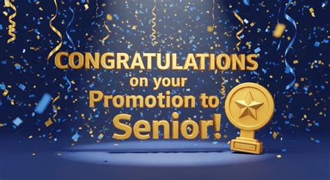 Unique Congratulations Messages For Promotion To Senior