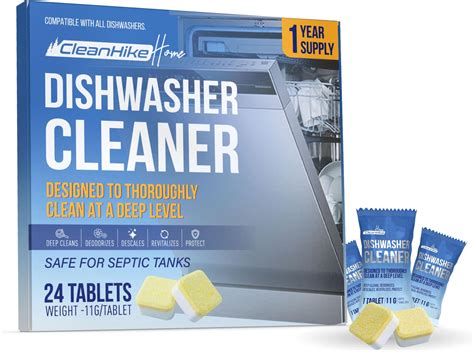 Dishwasher Machine Cleaner And Deodorizer Tablets 24