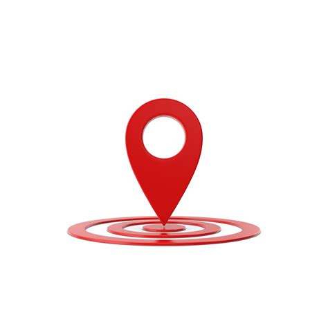 D Rendering Realistic Location Map Pin GPS Pointer Markers GPS Location Symbol Maps And