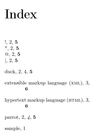 Indexing Index Like In Glossaries User Tex Latex Stack Exchange