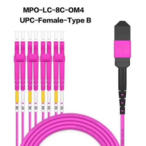 Mpo To Mpolc Fiber Optic Cable Om3om4om5 812core Multi Mode Patch