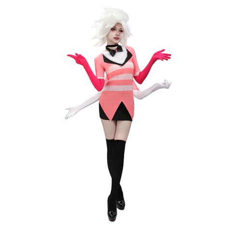 Angel Dust Cosplay Costume Women Outfit Full Set For Halloween Dazcos