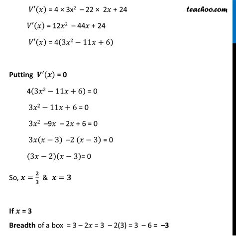 example 36 an open topped box is to be constructed by examples