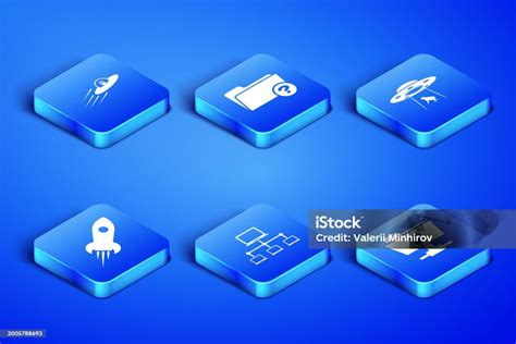 Set Ftp Cancel Operation Ufo Flying Spaceship And Alien Computer Network Rocket With Fire