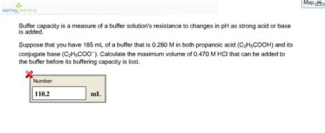 solved buffer capacity is a measure of a buffer solution s