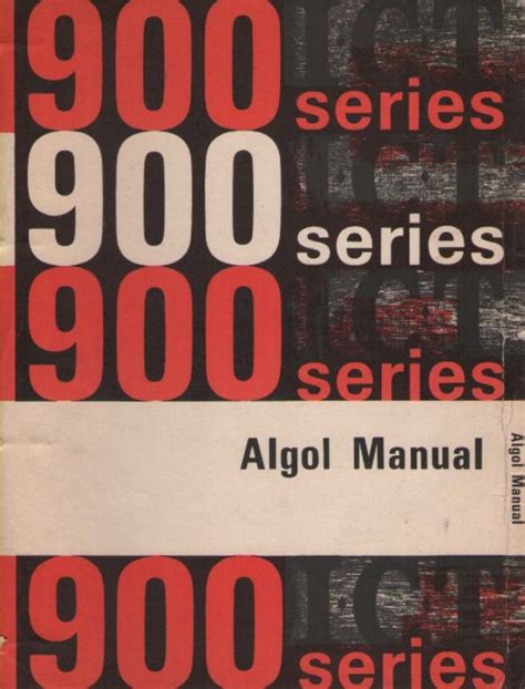 Ict 1900 Series Algol Manual Manual Computing History