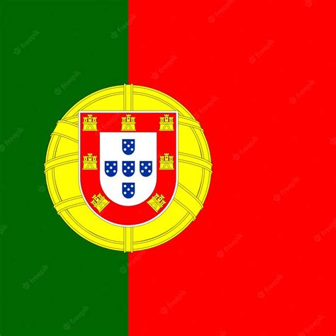 Premium Vector Portugal Flag Official Colors Vector Illustration