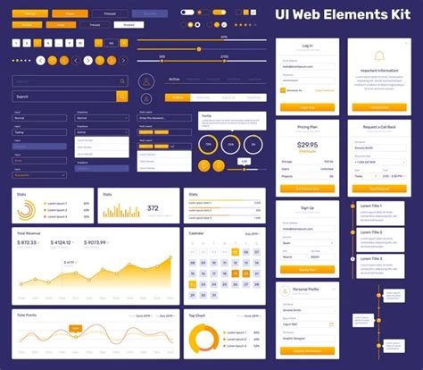 13462 Ui Kit Vector Images Depositphotos