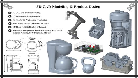 I Will Design Cad Models Technical Drawings 3d Printer Rendering