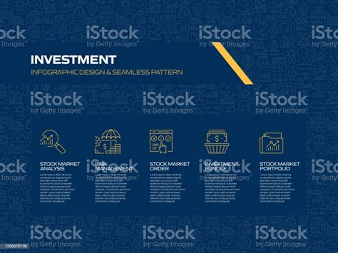 투자 관련 프로세스 인포그래픽 템플릿 프로세스 타임라인 차트 선형 아이콘이 있는 워크플로 레이아웃 개념에 대한 스톡 벡터 아트 및 기타 이미지 Istock