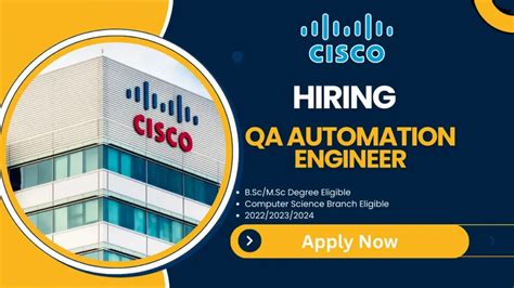 Cisco Is Hiring QA Automation Engineer Apply Now Wingineers