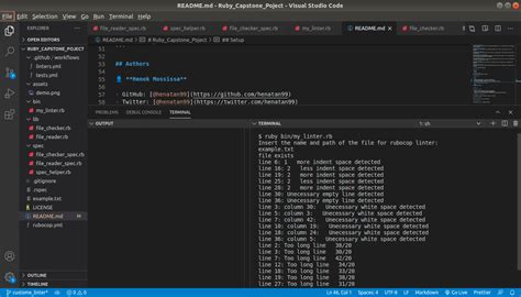 github henatan99 ruby capstone poject custom linter app a ruby