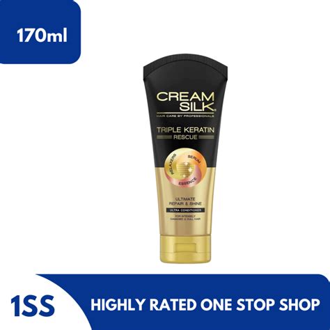 Cream Silk Triple Keratin Rescue Ultimate Repair And Shine Conditioner
