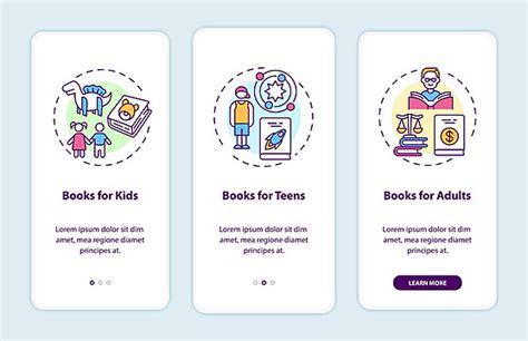 Conceptual Onboarding Screen Of Mobile App Featuring Categories For