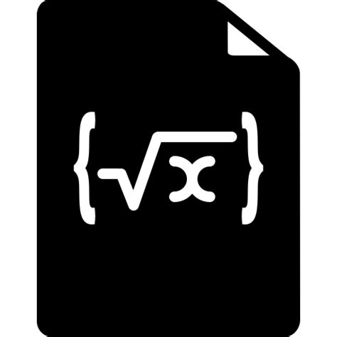 Formulas Mathematical Variable Calculation Integration Square Root Equation Icon