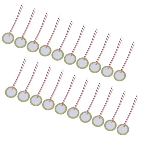 20 PCS MICROS Disque Piezo Buzzer Piézo Diaphragme À Membrane Capteur