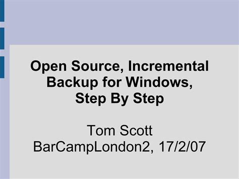 pdf open source incremental backup for windows step by step dokumen tips