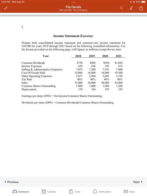 [solved] Please Help Income Statement Exercise Prepare Bot