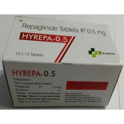 05mg Repaglinide Ip Tablets At ₹ 140box Repaglinide Tablets Ip In Villianur Id 2852533154333