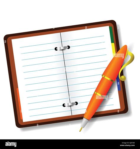 Pen And Notebook Stock Photo Alamy