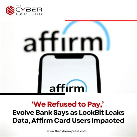 The Cyber Express On Linkedin Cybersecurity Databreach Affirm Evolvebank Fintech