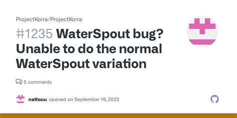 Waterspout Bug Unable To Do The Normal Waterspout Variation · Issue 1235 · Projectkorra