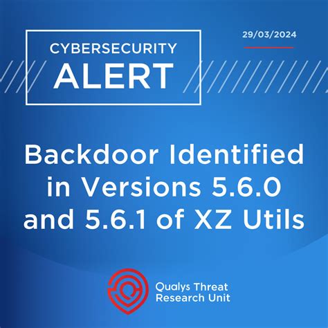 Cve 2024 3094 Xz Utils Sshd Backdoor Vulnerability In Linux Qualys