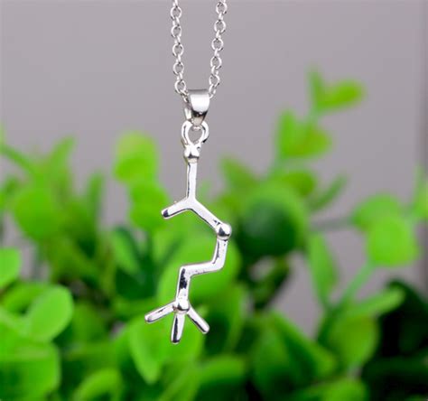 Dopamine Molecule Chemical Structure Necklace On Luulla