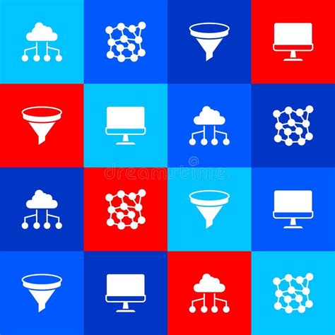 Set Network Cloud Connection Neural Network Funnel Filter And