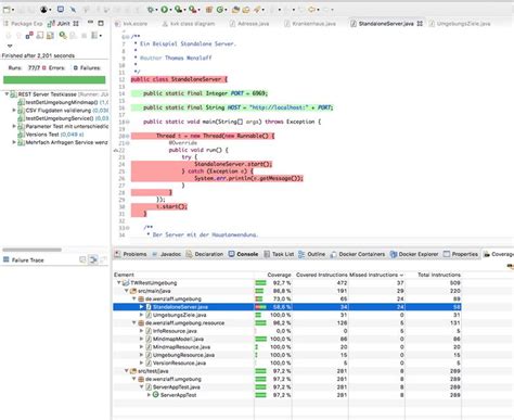 java code coverage in eclipse oxygen 1a läuft mit eclemma programmieren laufen
