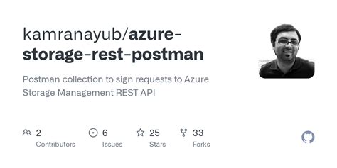 Github Kamranayubazure Storage Rest Postman Postman Collection To Sign Requests To Azure