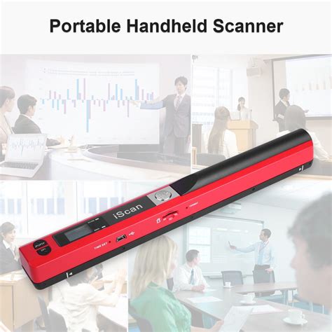 900dpi Portable Handheld Scanner Document Image A4 Vicedeal