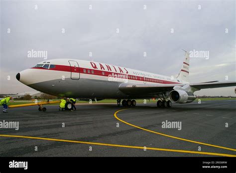 Qantas Boeing 707 Vh Xba Formerly Vh Eba Which Was The Airlines First Jet Airliner At