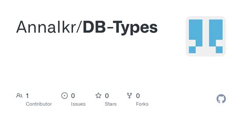 github annaikr db types