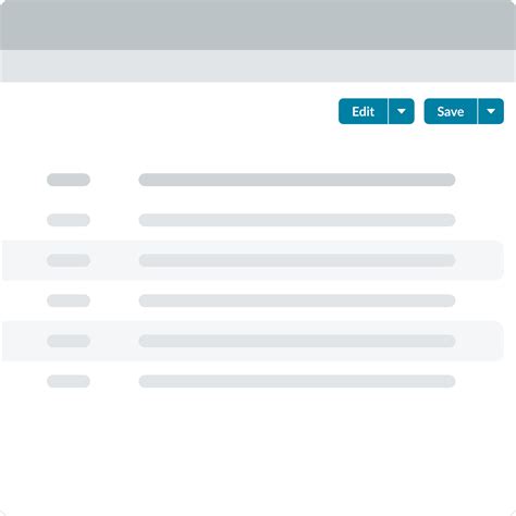 Split Button Horizon Design System