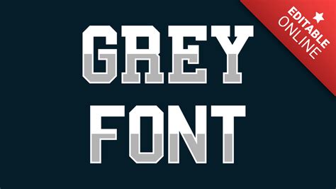Grey Font Text Effect Generator