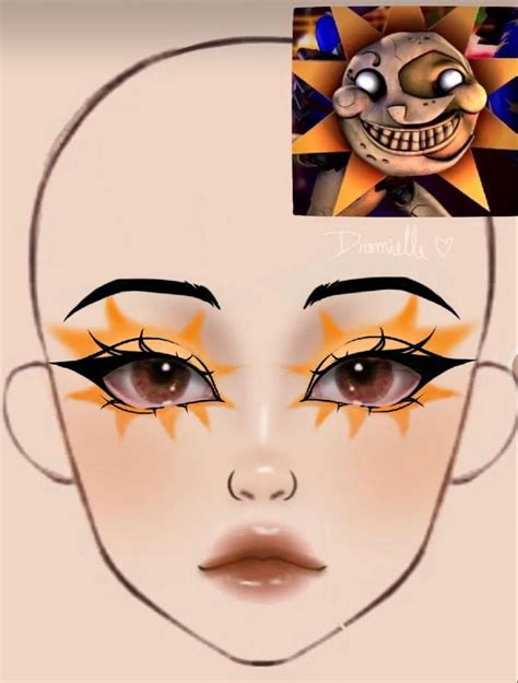 Sun Fnaf Makeup Creepy Makeup Makeup Drawing Anime Eye Makeup